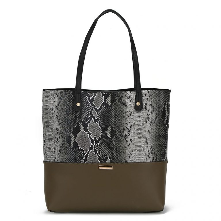 Victory Snake Print Tote Bag - JC Unique